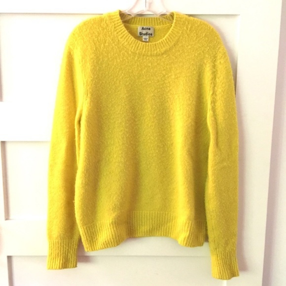 Acne Studios | Sweaters | Acne Studios Yellow Peele Woolcashmere ...